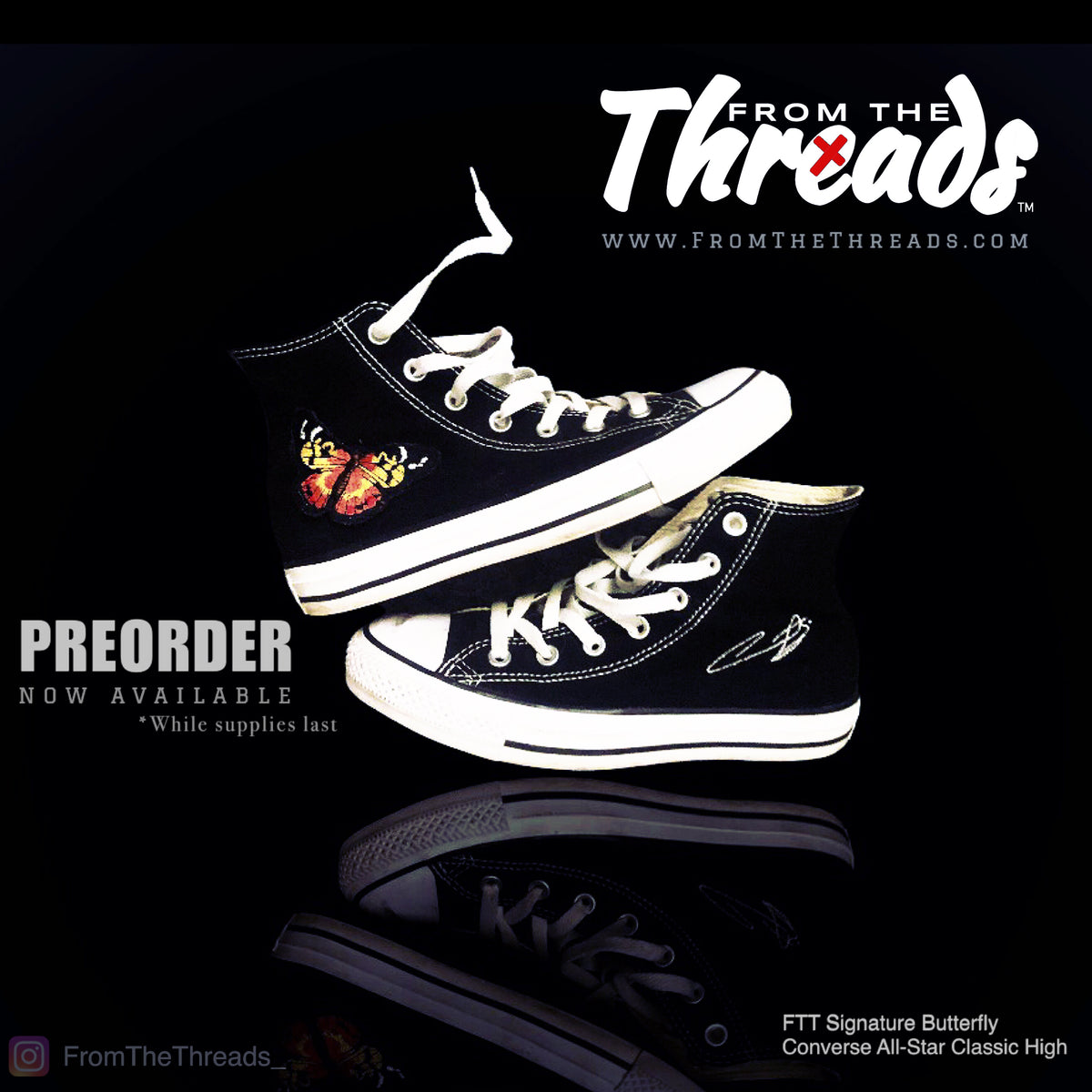 FTT Signature Butterfly Converse All-Star Classic – From The Threads